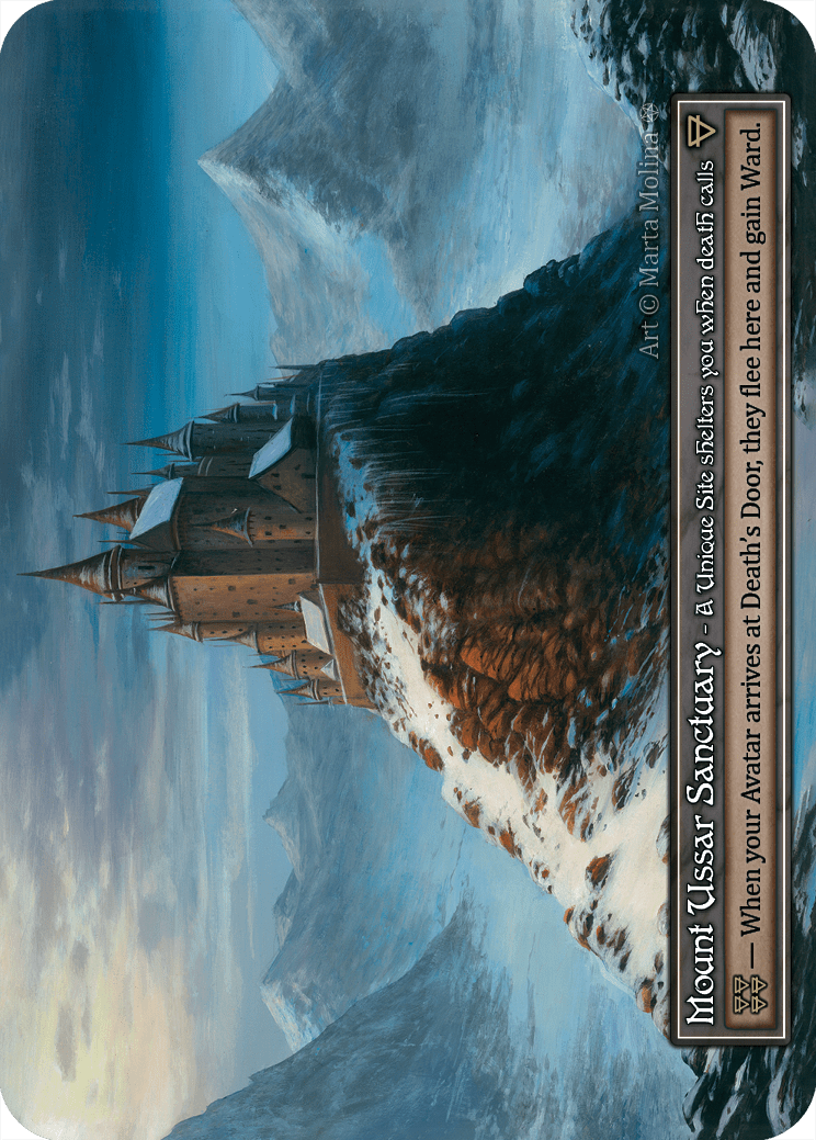 Mount Ussar Sanctuary (foil ⛧) Un. - Trolls of the Realm